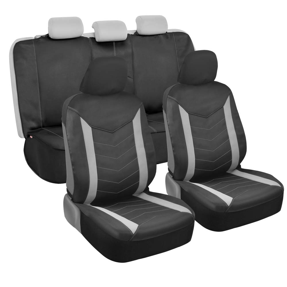 Motor Trend SpillGuard Car Seat Covers Full Set Waterproof β Neoprene Seat Protectors with Split Rear Bench, for Auto Truck Van and SUV
