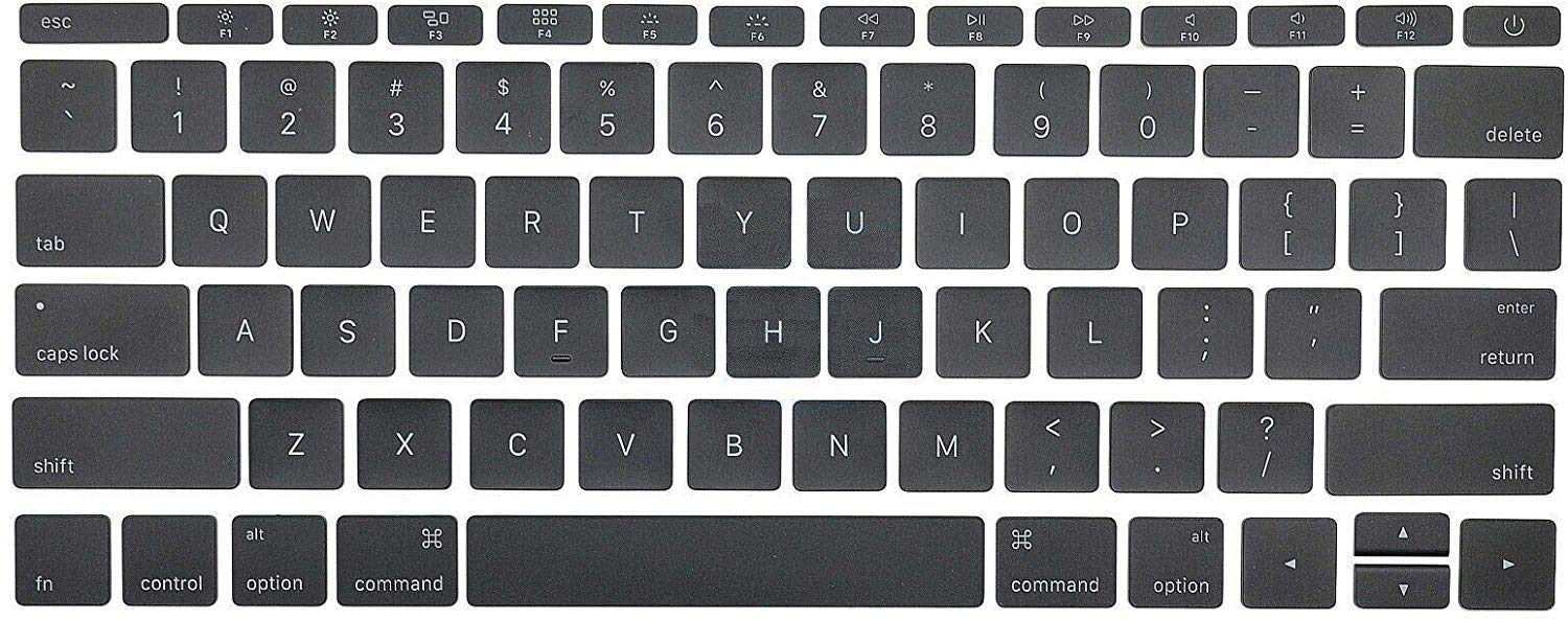 Padarsey Replacement Individual Key Cap Set US Keyboard Replacement Keycaps Keys QWERTY for MacBook Pro Retina 13"/15" A1706 A1707 2016 2017