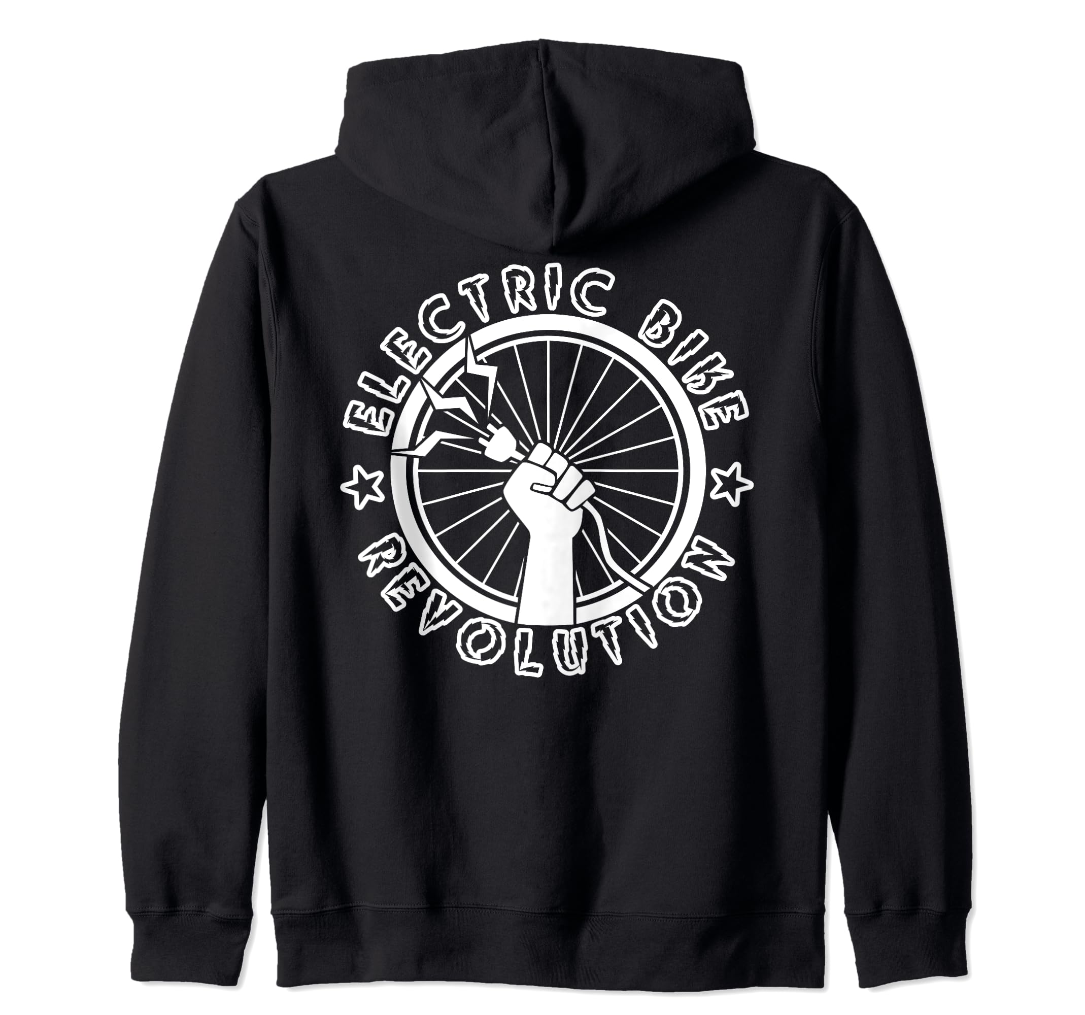 e Bike Go Green Electric Bicycle Revolution Zip Hoodie