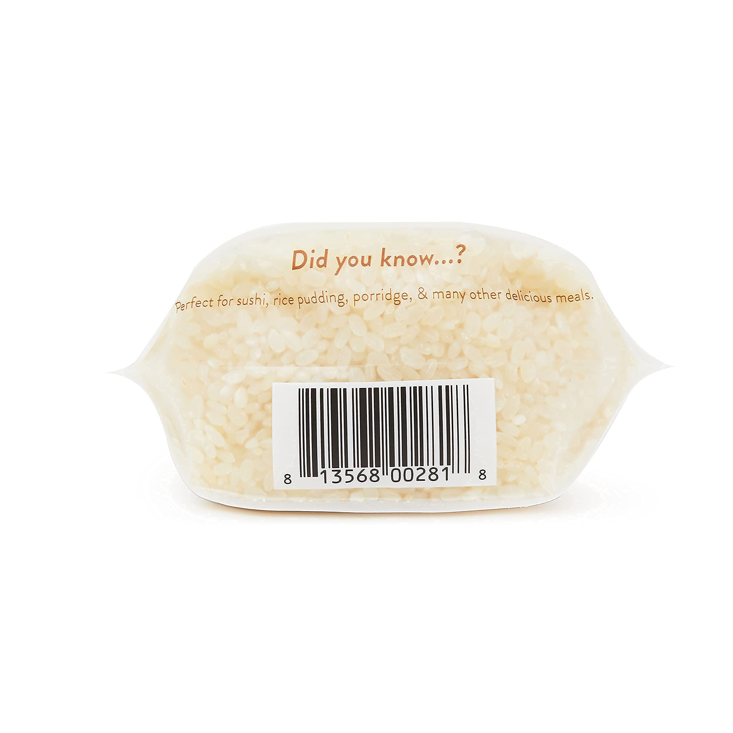 Sushi Rice (16 oz) - White Sticky Short Grain - Vegan, Non-GMO, made in USA - Sushi, Rice Ball, and everyday Japanese dishes - Resealable Packaging