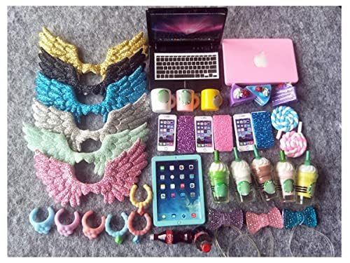 lps Pet Shop lps Accessories (20pcs) Random lps Accessories Wings Drinks Computer Collars Cellphone for lps Cats and Dogs kids xmas Gift