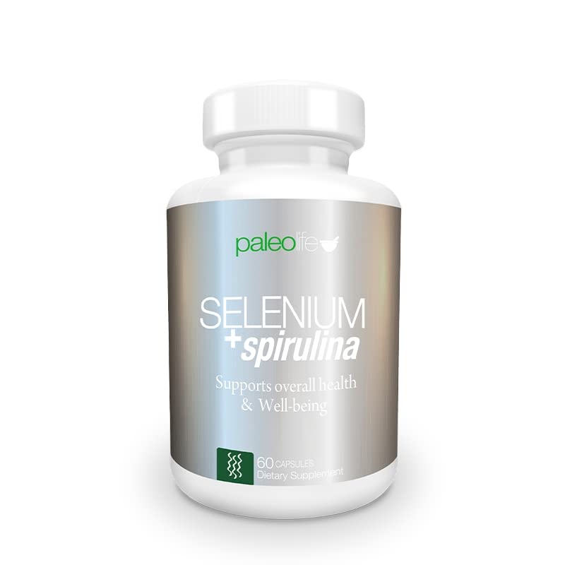 Boost Concentration, Memory and Energy with Premium Selenium + Spirulina - Premium Antioxidant Supplement for Brain Function - 120 Day Supply (120 Capsules) - (2-Pack)