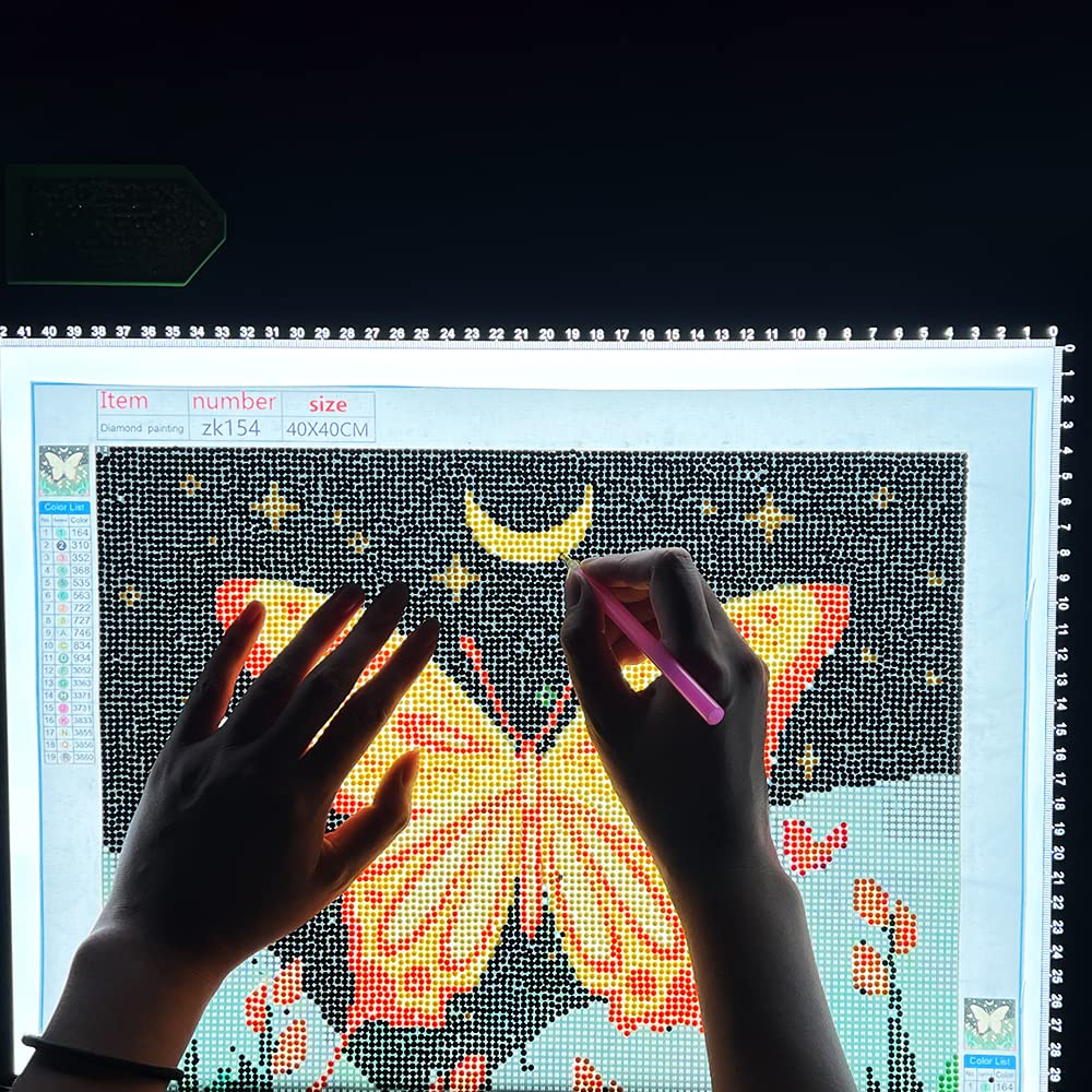 HSK B4/A3s Artist tracing Light Box Copy Table,USB Power Dimmerable 6000 Lux Lock Button Artcraft Light Pad for Tatto Drawing, Sketching, Animation,Diamond Painting