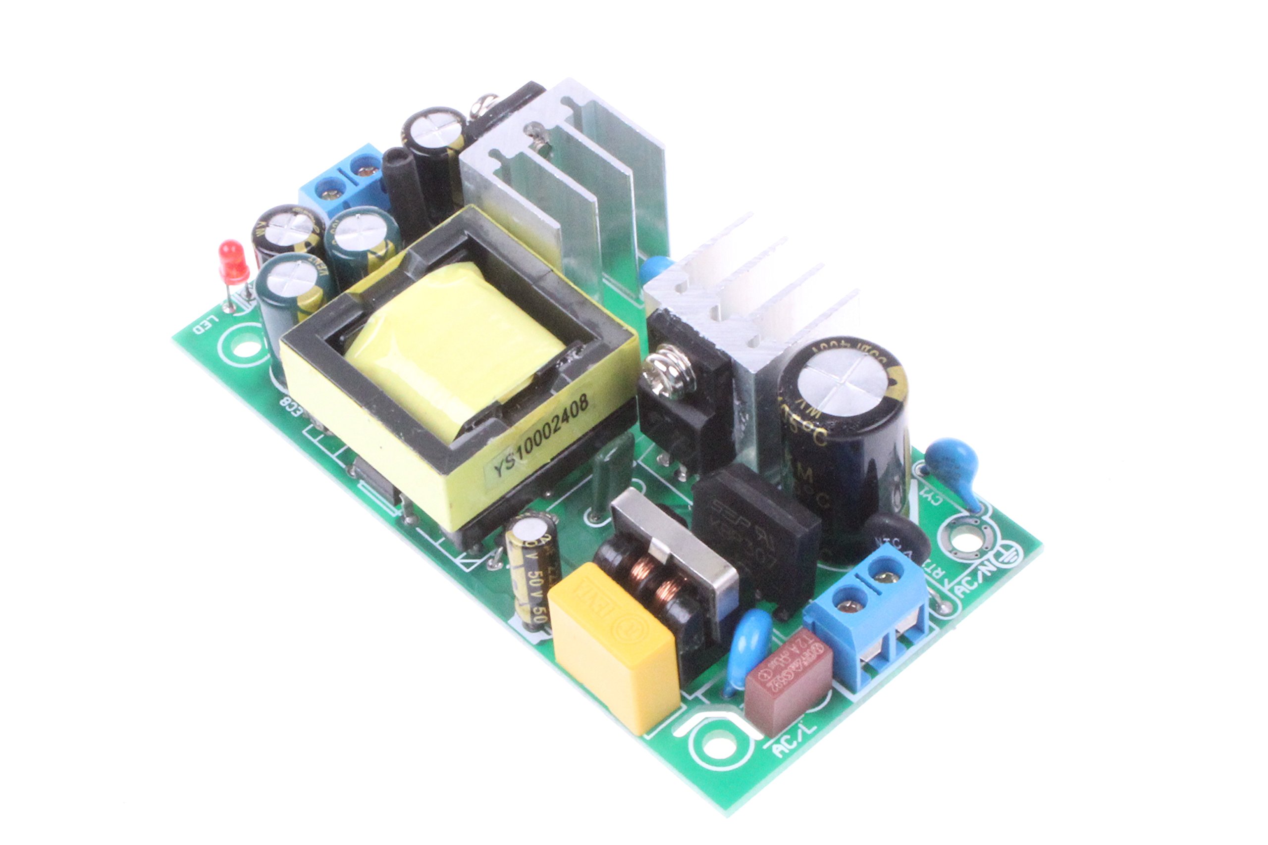 NOYITO AC to DC Precision Buck Power Supply Module AC 120V 100V-264V to 5V 3A 3000mA 15W Isolated Step-Down DC Module (5V 3A, Green)