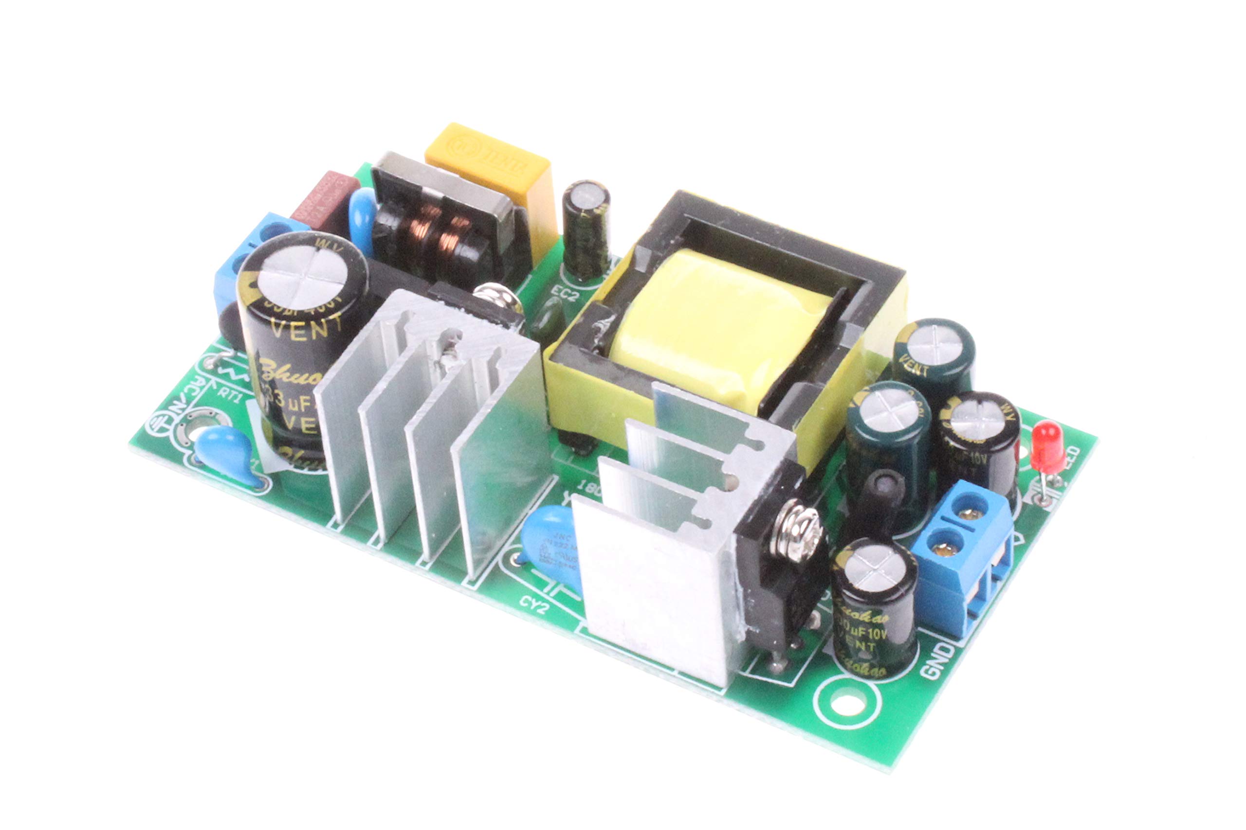 NOYITO AC to DC Precision Buck Power Supply Module AC 120V 100V-264V to 5V 3A 3000mA 15W Isolated Step-Down DC Module (5V 3A, Green)