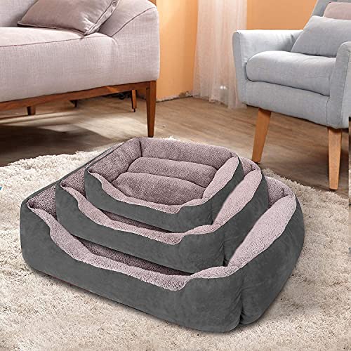 CLOUDZONE Dog Bed for Large Dogs, Large Dog Bed Machine Washable Rectangle Breathable Soft Padding with Nonskid Bottom Pet Bed for Medium and Large Dogs or Multiple