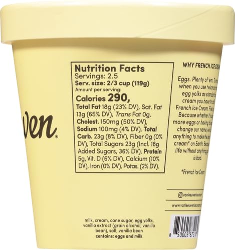 Van Leeuwen Premium Vanilla Bean French Ice Cream, 14 oz (Frozen)