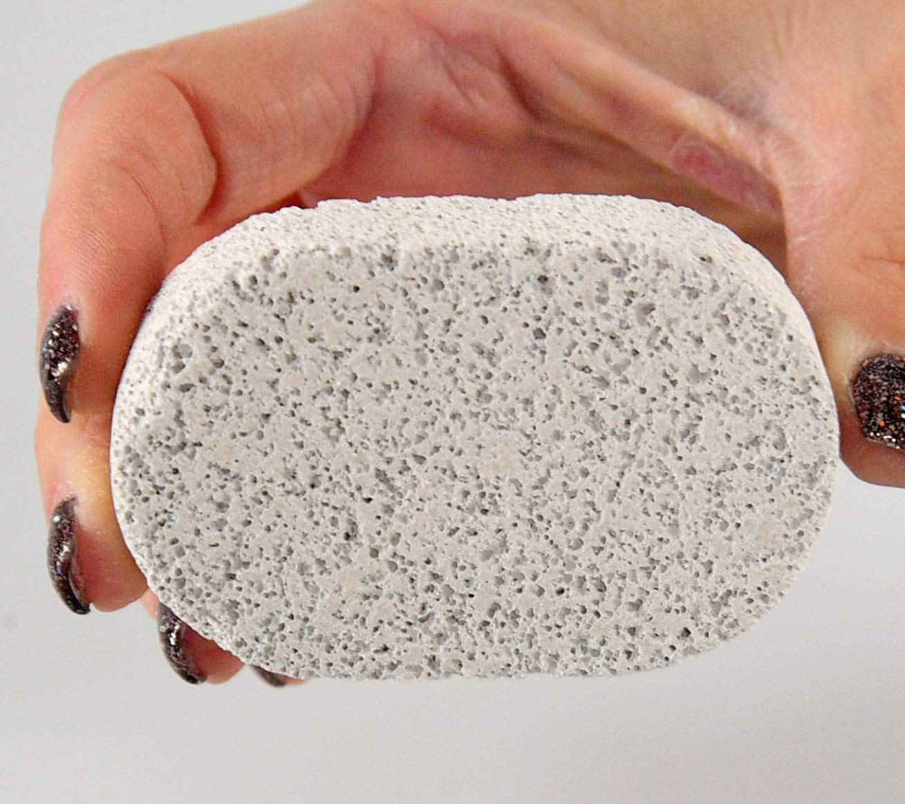 HOME-X 2-in-1 Pumice Stone and Brush for Feet, Foot File, Dead Skin Callus Remover, Pedicure Tool, Bathroom Accessories-2 ¾“ L x 1 ¾“ W