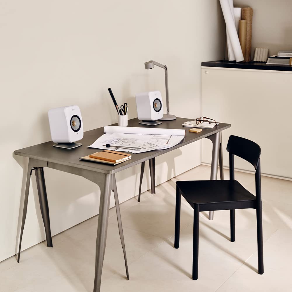 KEF Lsx Desk Pad (Silver, Pair)