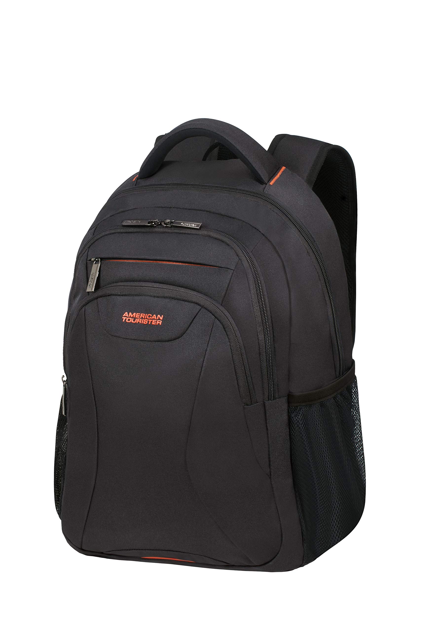 American Tourister Backpack M (15.6"), Black (Black/Orange)