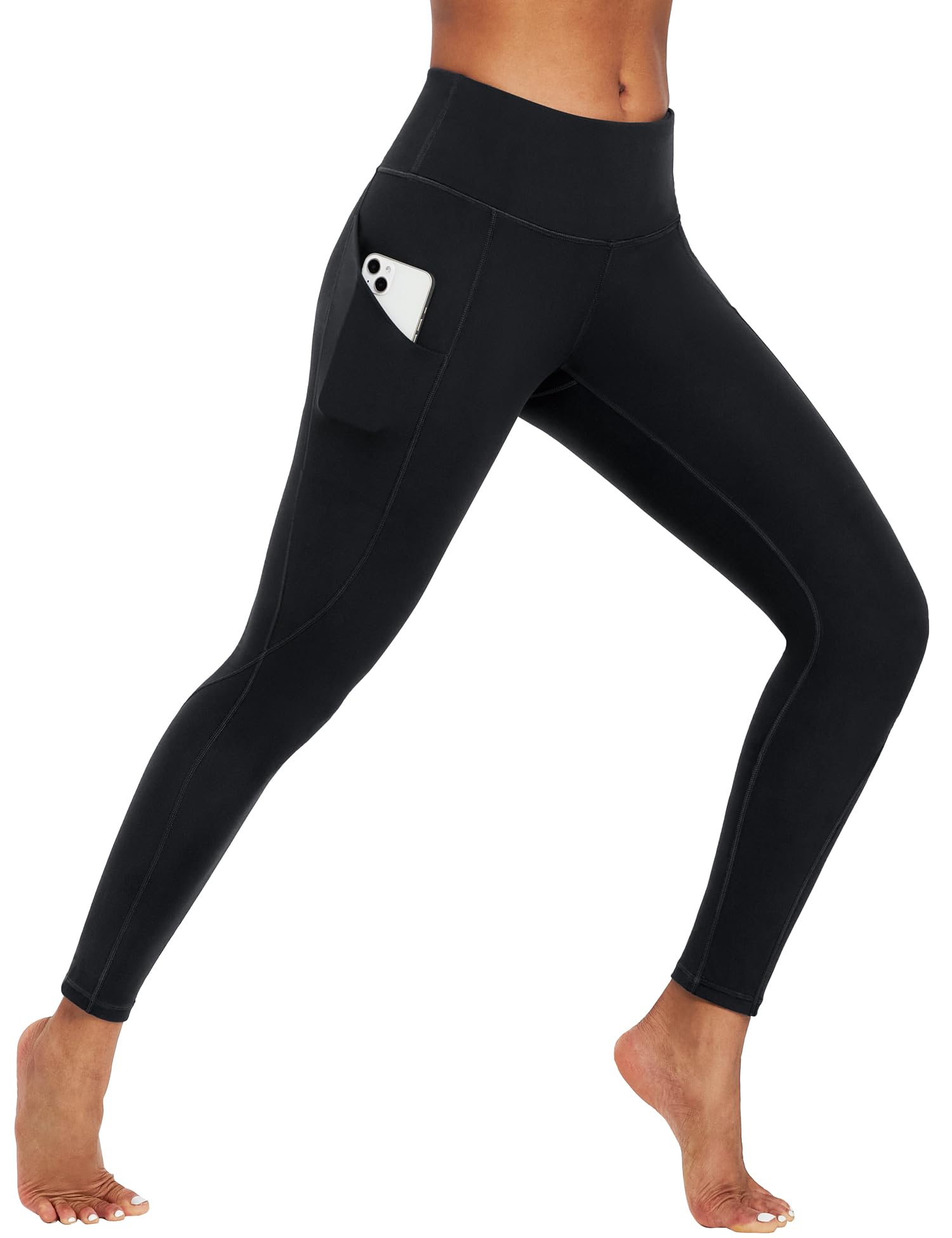Ewedoos Leggings with Pockets for Women Yoga Pants Women High Waisted Leggings for Women Tummy Control Athletic Leggings Black
