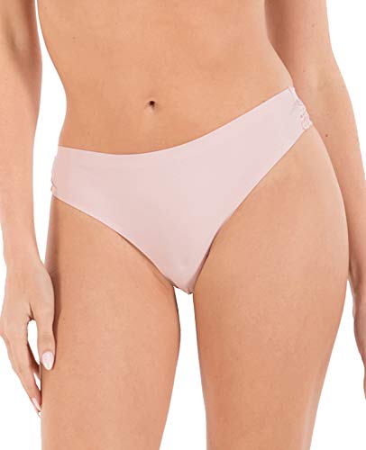 B2BODY Women's Regular & Plus Size Sexy Lace Back Seamless Thong Panties Pack of 6 (4XL, Vintage)