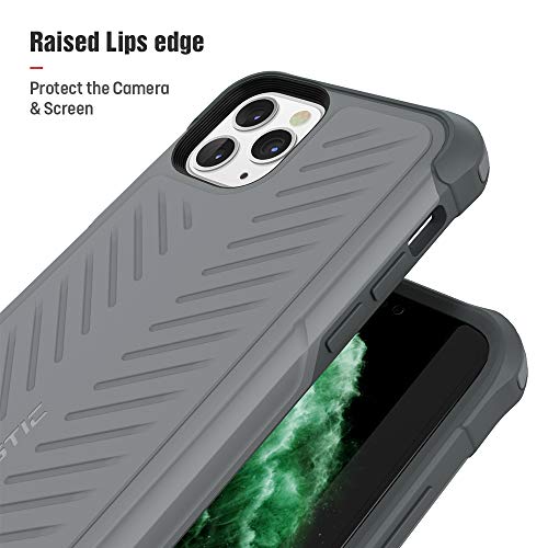 BALLISTIC Tough Jacket Series Case for iPhone 11 Pro Max 6.5ββ with 2 Sets B-Labs Corners, Heavy Duty Military Grade Rugged Shockproof Case-Gray