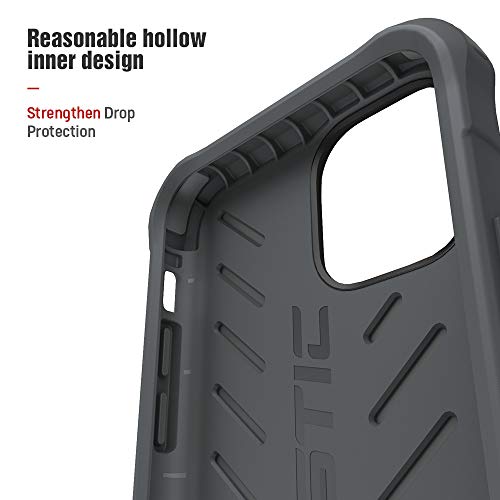 BALLISTIC Tough Jacket Series Case for iPhone 11 Pro Max 6.5ββ with 2 Sets B-Labs Corners, Heavy Duty Military Grade Rugged Shockproof Case-Gray