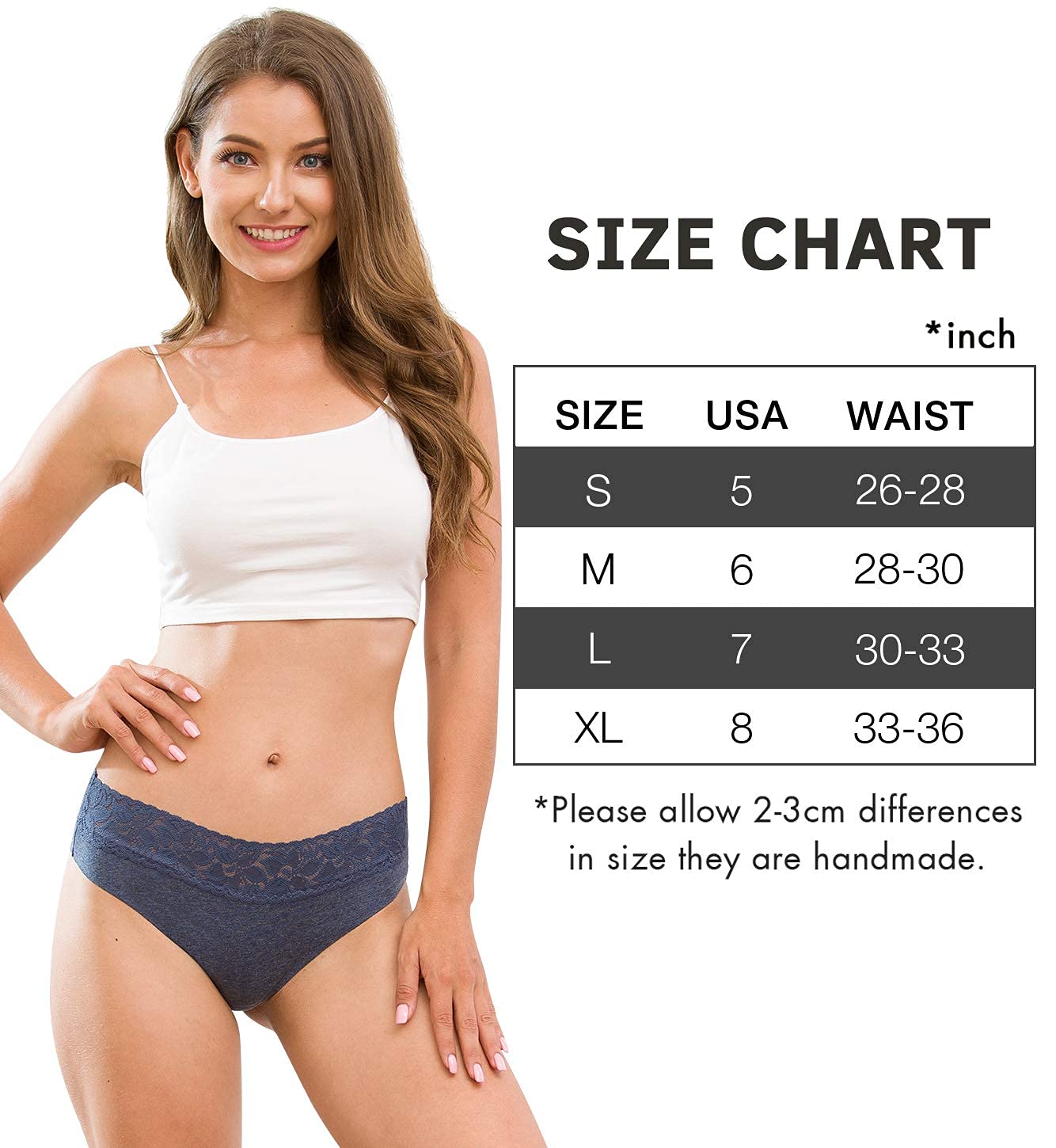 Altheanray Cotton Seamless Thongs for Women No Show Lace Thong Underwear G String Panties (3010L,Solid LP)