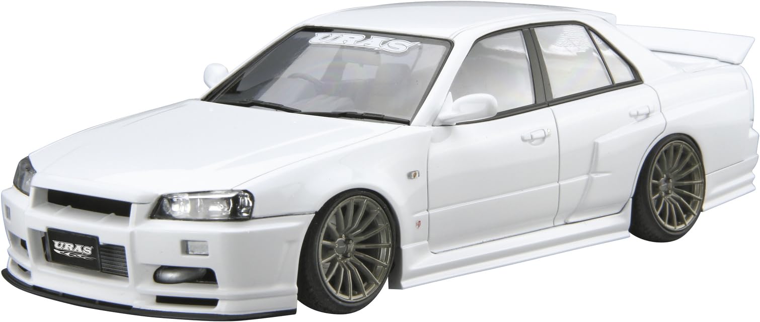 Aoshima URAS ER34 Skyline Type-R ’01 Nissan 1:24 Scale Model Kit