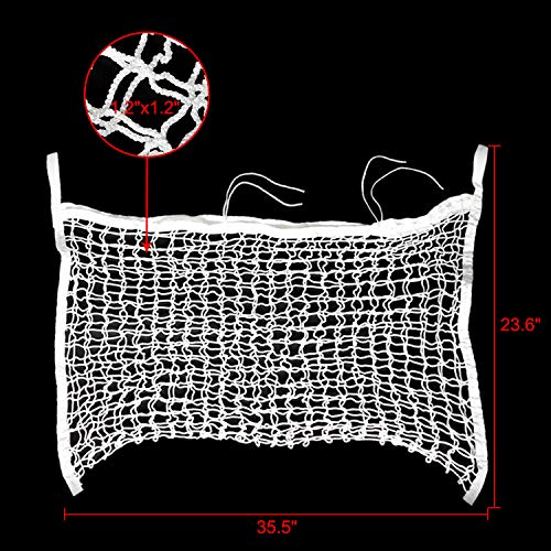 Homend Full Day Slow Feed Hay Net Bag Horse Feeding Large Feeder Bag with Small Holes Feed Horse for Two Days Reduces Horse Feeding Anxiety and Behavioral Issue (35.5" Length x 23.6" Width)