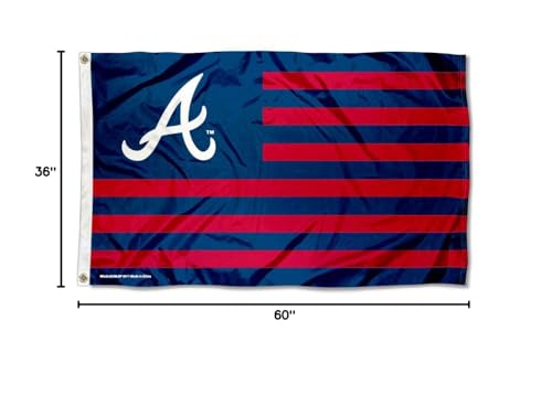 WinCraft Atlanta Stars and Stripes Americana Flag 3x5 Banner