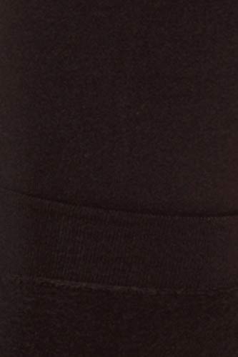 Leggings Depot High Waisted Warm Fleece Lined Leggings Women Tights (Black, One Size)