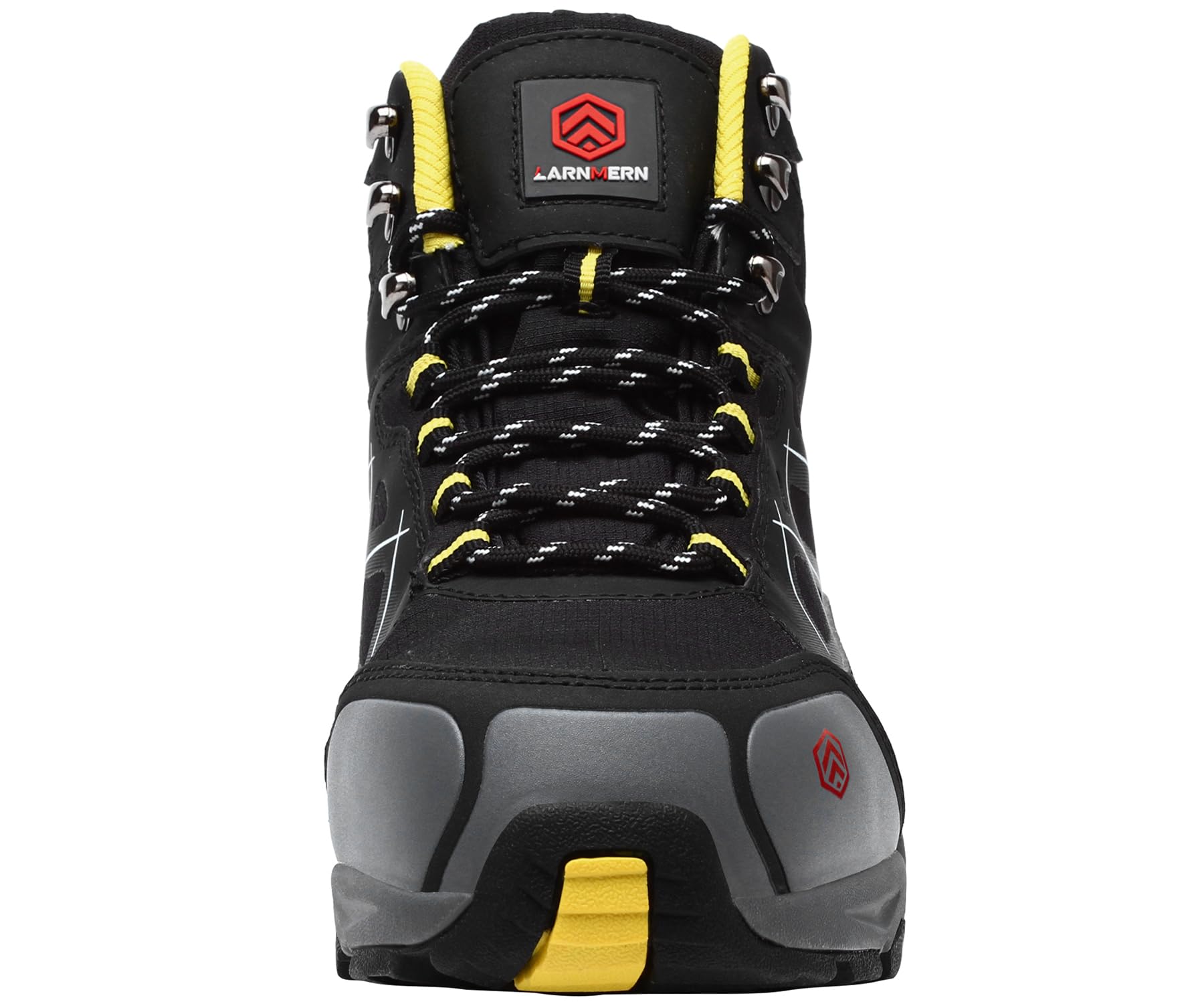 LARNMERN Steel Toe Boots,Mens Work Safety Outdoor Protection Footwear Industrial and Construction Boots Black Size: 10.5