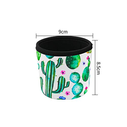 Chris.W 2Pack Ice Cream Cozy Neoprene Cover Ice Cream Pint Hugger with Spoon Holder - Cactus - Valentine's Day Gifts