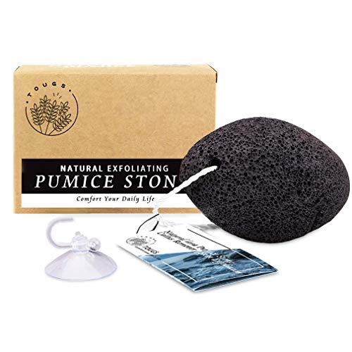 TOUGS Pumice Stone for Feet, Hard Skin Callus Remover and Scrubber, Callus Remover Foot Scrubber Home Pedicure Exfoliation, 4 Pack