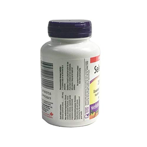 2 Bottles x Webber naturals Selenium, 90 Tablets