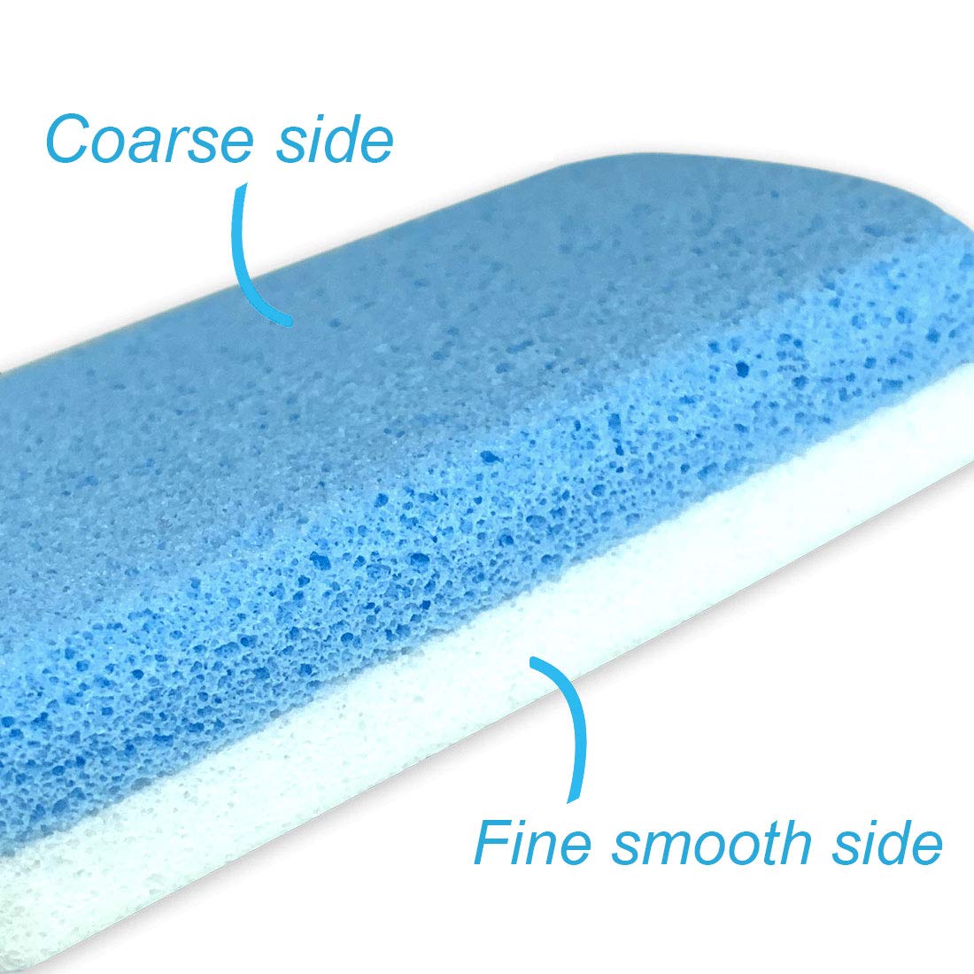 Maryton Glass Pumice Stone for Feet, Callus Remover and Foot Scrubber & Pedicure Exfoliator Tool Pack of 2