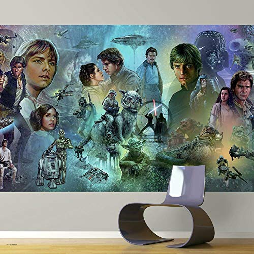 Star Wars Original Trilogy Blue Peel & Stick Wall Mural by RoomMates, RMK11456M