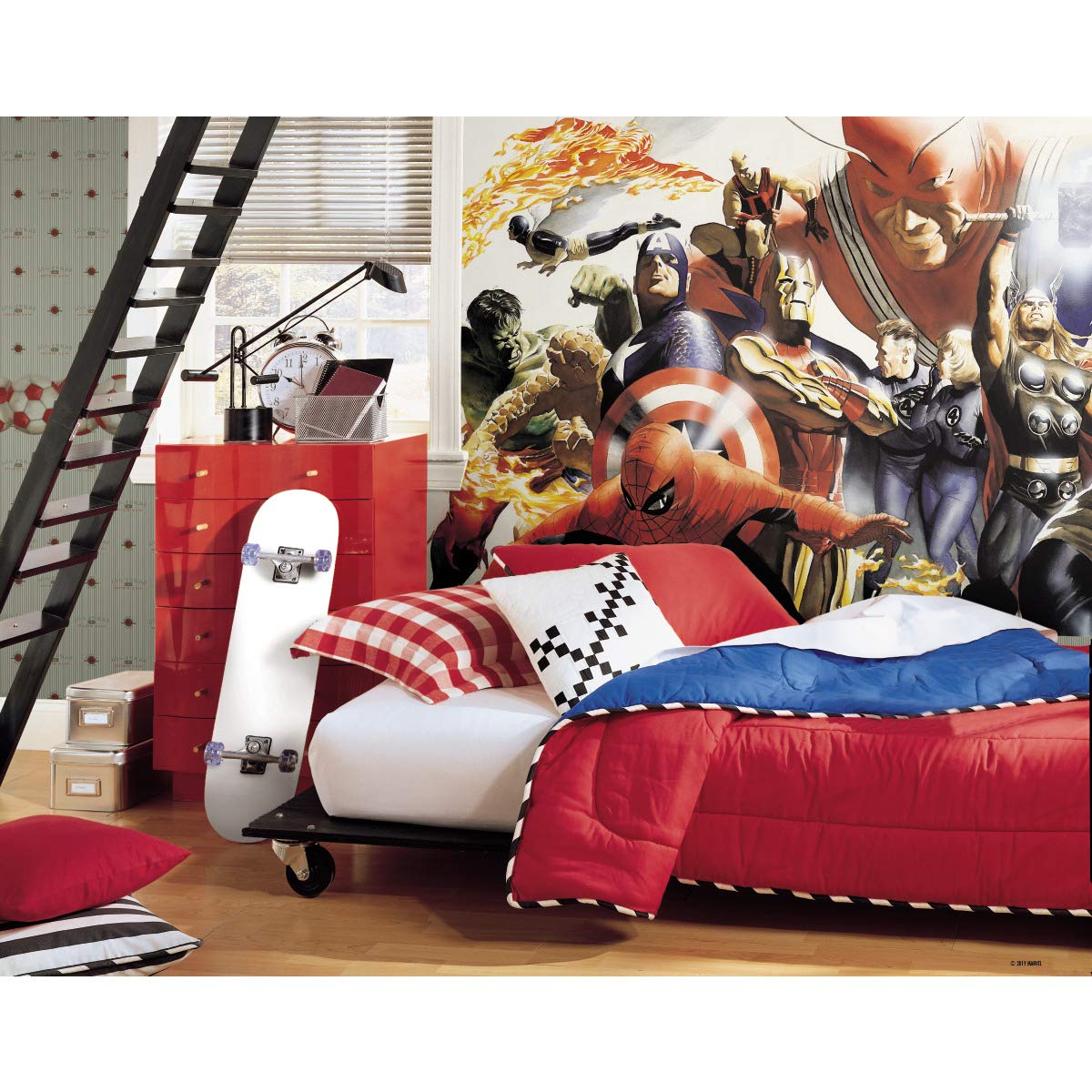 Roommates RMK11404M 4M Marvel Adam Ross Peel and Stick Wallpaper Mural-10.5 x 6 ft, Original