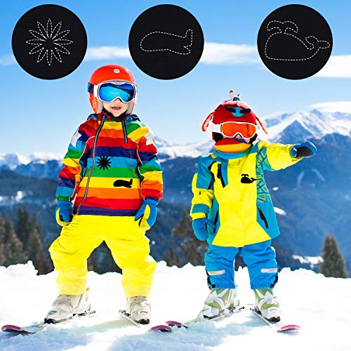 Boao Repair Patches for Jackets Down Nylon Repair Tape Self Adhesive Waterproof Set with 8 Sizes Heat Resistant Patch for Jacket Outerwear Air Mattress Inflatables Tents