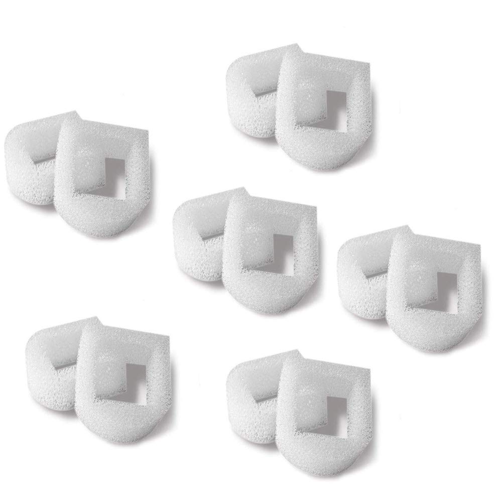 Camessy Qzbhct Foam Pre Filter fit for Drinkwell Stainless Steel 360, Lotus, Avalon, and Pagoda pet Dog and Cat Water Fountains (12 Pack)