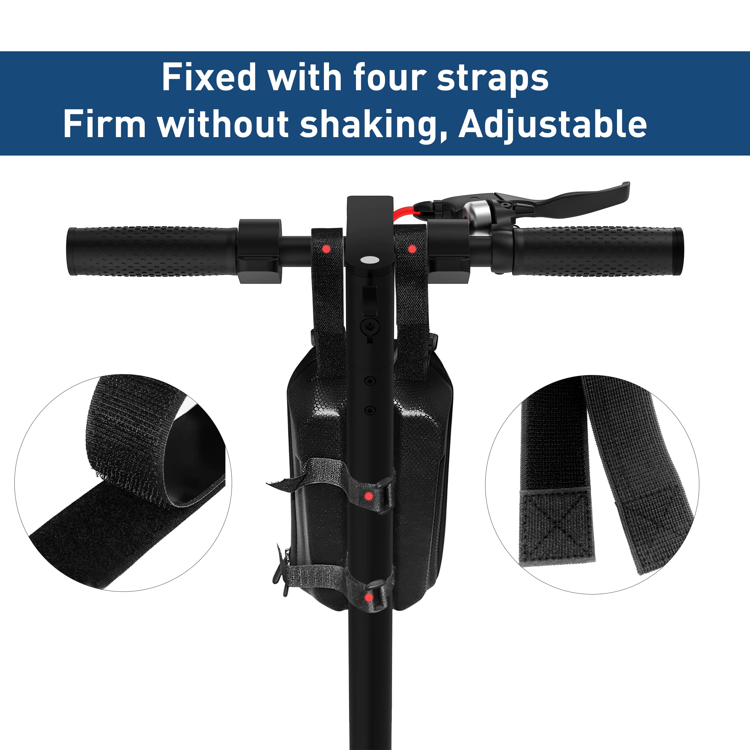 Hiboy Waterproof and Stable Handlebar Bag for Electric Scooter/Electric Bike/Bicycle/Motorcycle,3L Large Capacity