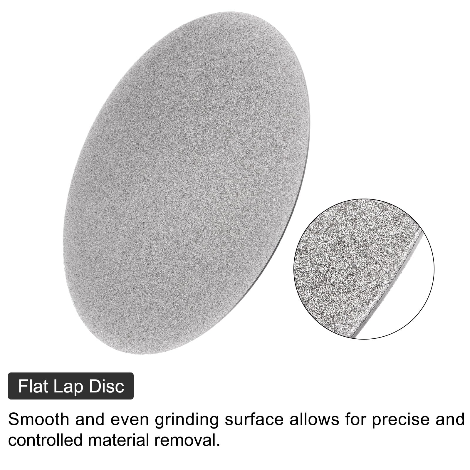uxcell Diamond Sanding Grinding Disc, 12-Inch (300mm) Grit 60 No Center Hole, Flat Lap Disk Polishing Discs Abrasive Wheel for Gemstone Tile Porcelain Glass Stone Metal