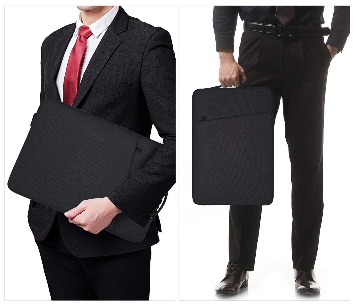 14 inch Laptop Sleeve Case for HP Pavilion 14, HP Envy 14, Lenovo, Dell, ASUS, Acer Chromebook 14 & Dell Inspiron 14 - Water-Resistant Bag with Handle - Black