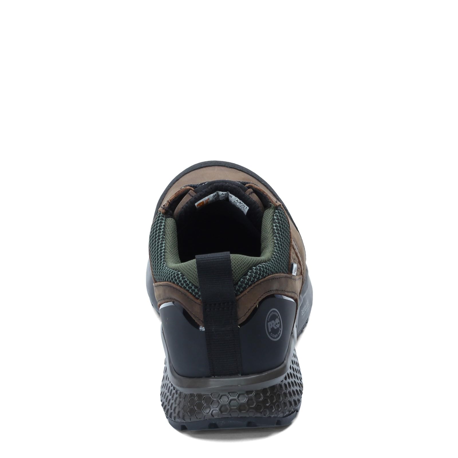 Timberland PRO Men's Reaxion Composite Safety Toe Waterproof Industrial Hiker Work Shoe, Brown/Green, 10
