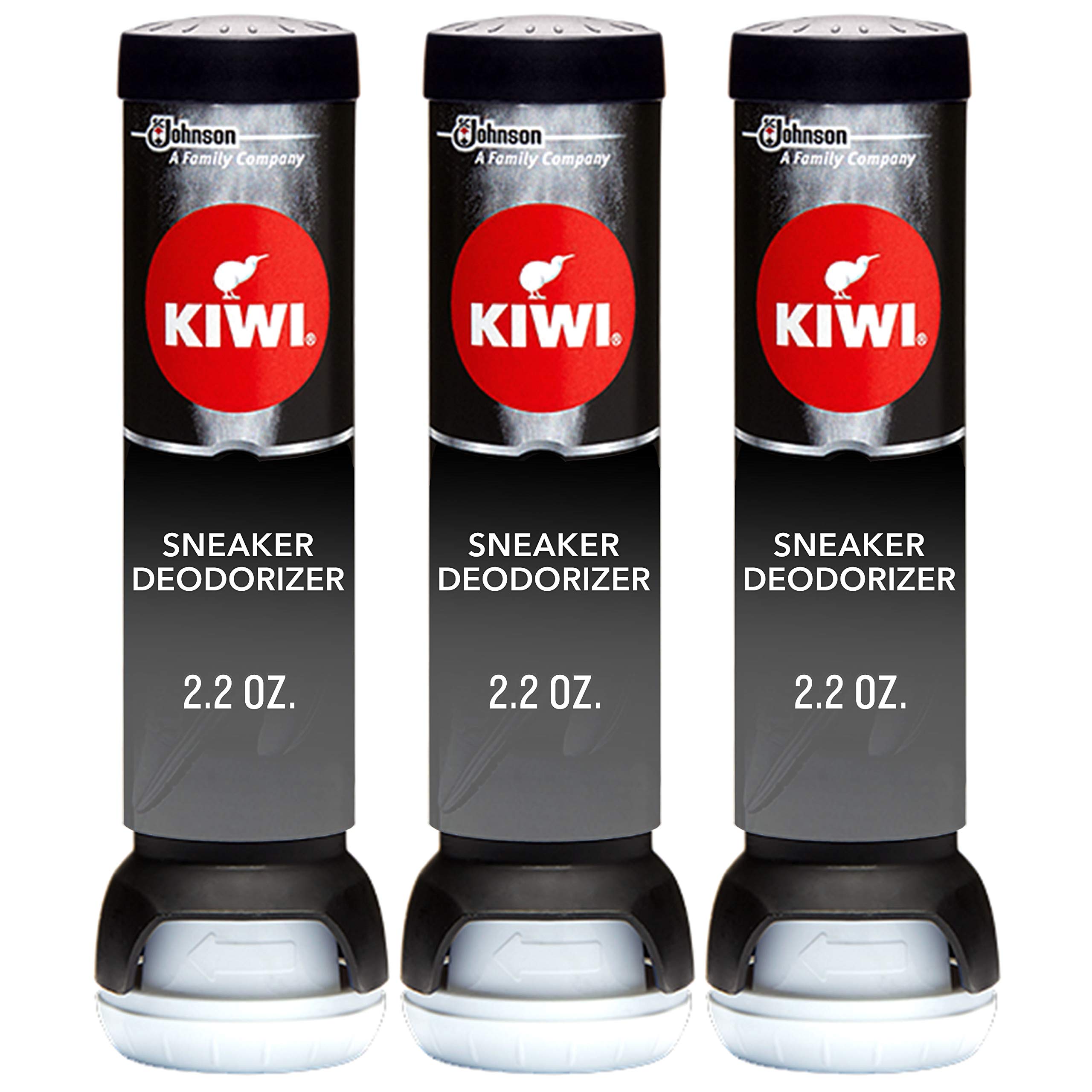 KIWI Sneaker Deodorizer, Black, 2.2 Ounce (Pack of 3)