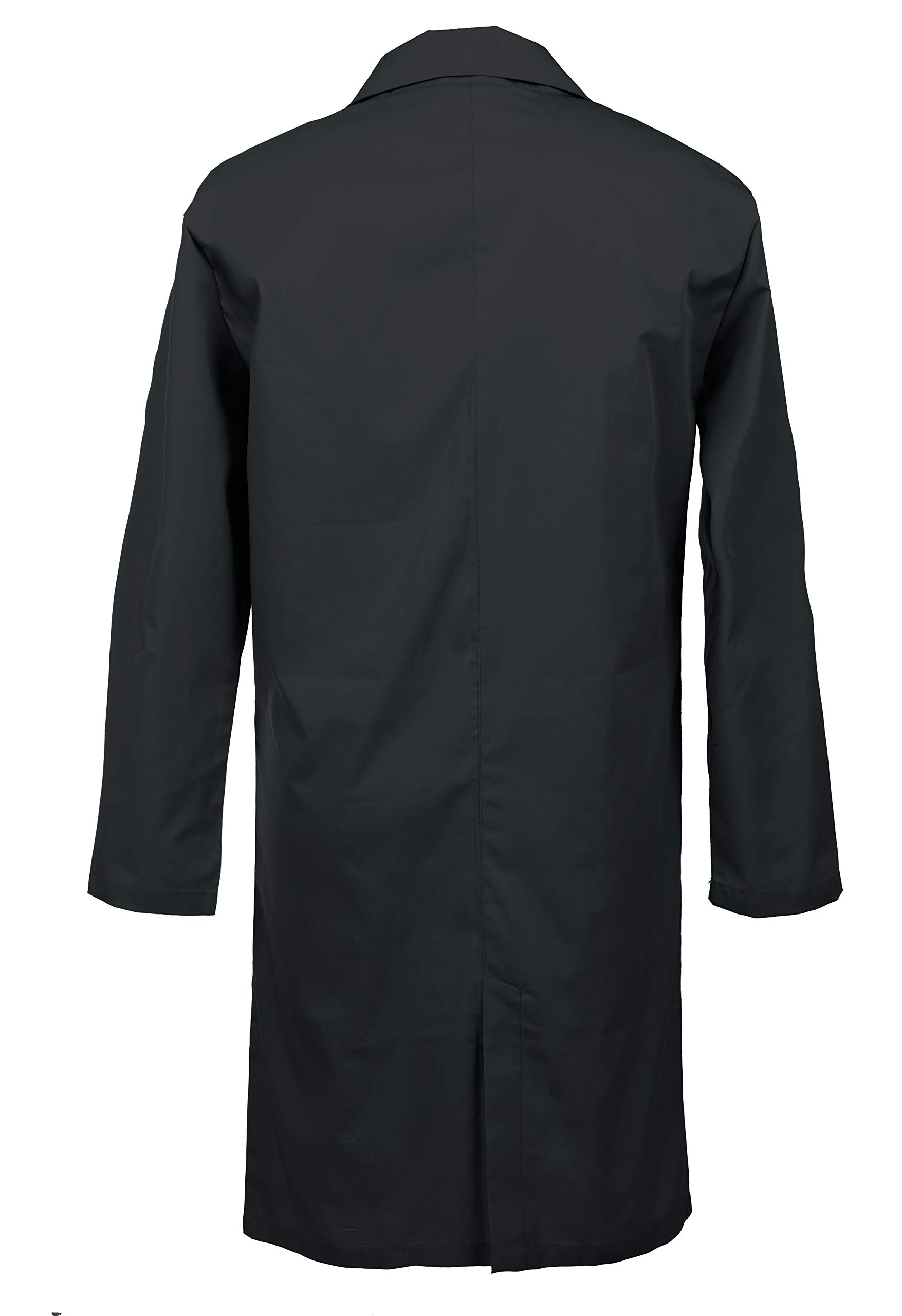 TAILOR'S Personalized Customizable Embroidered Men's Lab Coat Black