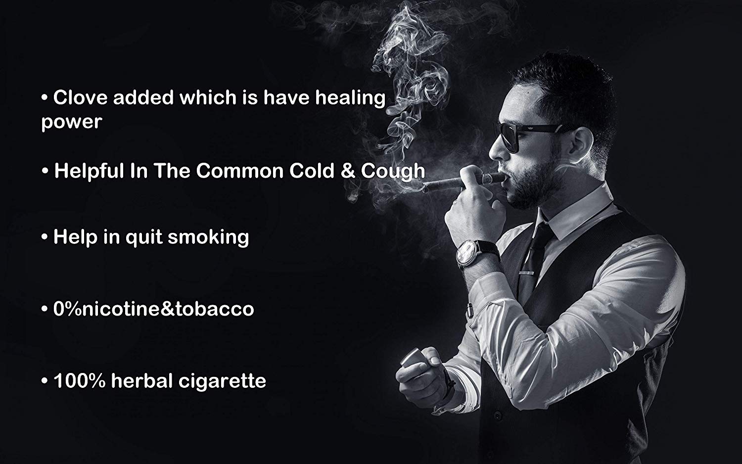 Herbal Cigarette 100% no Tobacco 10/Pack (Clove)