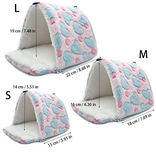 LeerKing Rat Hammock Bed Ferret Rodent Hammock Bed Hideout Cage Accessories Toy Bed for Guinea Pig Chinchilla Hedgehog Sugar Glider