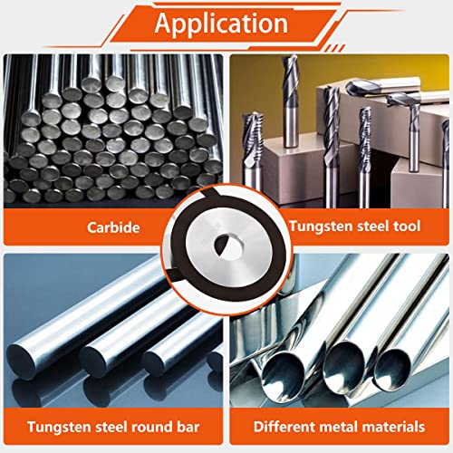 JIUNENG 5inch Tapered Plain Resin Diamond Grinding Wheel to Grind Carbide Hard Steel 150 Grit 125x10x32x8mm