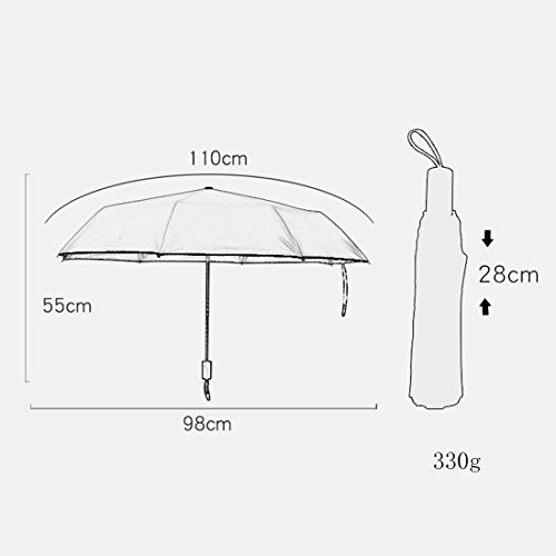 AloveTree Kids Folding Umbrella Automatic Open Cartoon Travel Umbrella Compact Windproof for Girls Boys