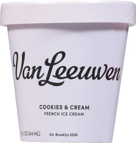 Van Leeuwen Premium Cookies & Cream French Ice Cream, 14 oz (Frozen)