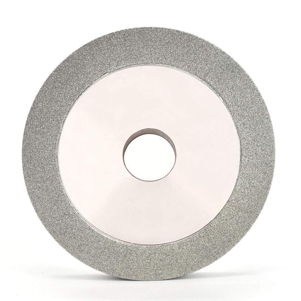 Flat Diamond Grinding Wheel 3-1/16" x 1/2" x 3/8" Grit #150 Parallel Cutter Wheel for Hard Alloy, Tungsten Steel, Ceramic, Gem, Glass - 1Pack