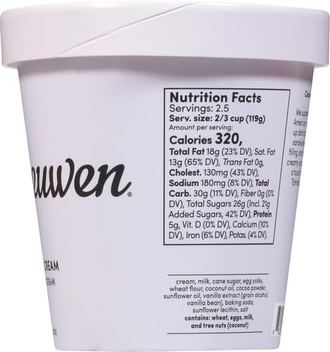 Van Leeuwen Premium Cookies & Cream French Ice Cream, 14 oz (Frozen)