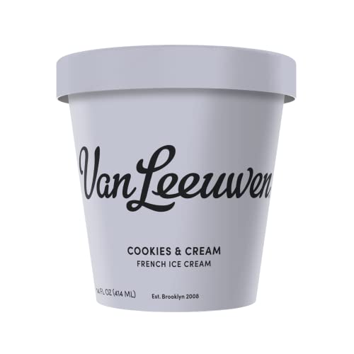 Van Leeuwen Premium Cookies & Cream French Ice Cream, 14 oz (Frozen)