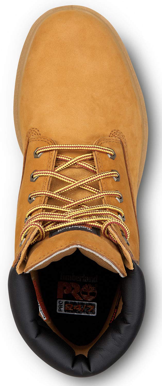 Timberland PRO 6IN Direct Attach Men's, Wheat, Steel Toe, EH, MaxTRAX Slip Resistant, WP Boot (8.0 M)
