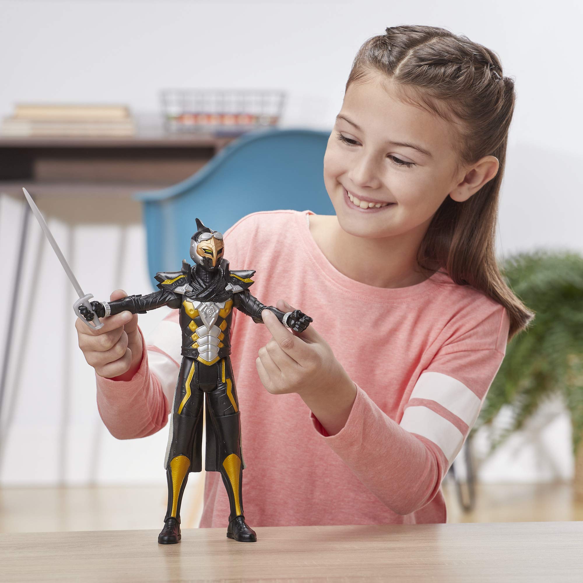 Power Rangers Beast Morphers 12" Cybervillain Robo-Blaze Action Figure Toy Inspired by The TV Show
