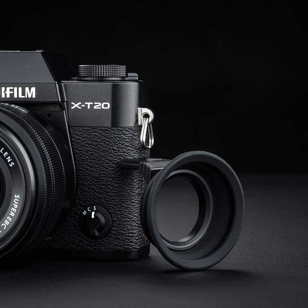 Soft Silicon Camera Viewfinder Eyecup Eyepiece Eyeshade for Fujifilm Fuji X-T30II X-T30 II X-T20 X-T10 Eye Cup Protector Cushion (Hot Shoe Mount Installation)