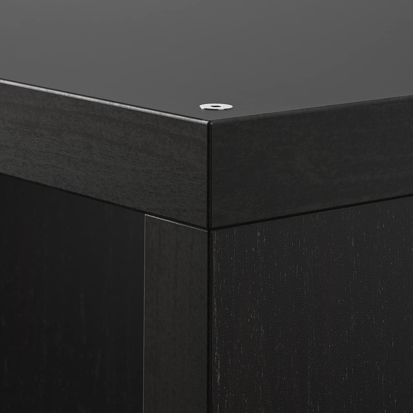 IKEA Kallax Shelf Unit with Doors Black Brown 792.782.69 Size 30 3/8x30 3/8 "
